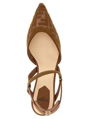 Fendi Colibrì Slingback - Brown