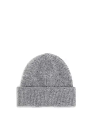 Jacquemus Gros Grain Ribbed Beanie - Gray
