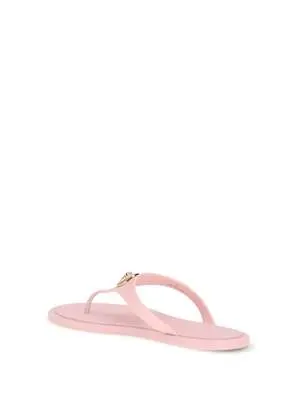 Versace Rubber Thong Sandals With Medusa Appliqu - Pink