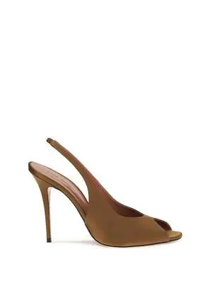 Amina Muaddi Kristina Slingback Stiletto Sandals