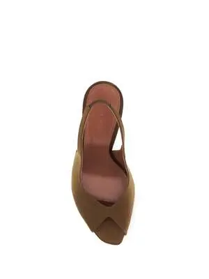 Amina Muaddi Kristina Slingback Stiletto Sandals