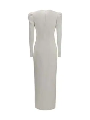 Alessandra Rich V-neck Dress With Bow