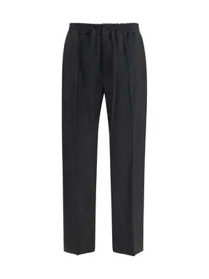 Valentino Garavani Vlogo Embroidered Cotton Gabardine Pants