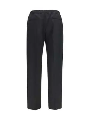 Valentino Garavani Vlogo Embroidered Cotton Gabardine Pants