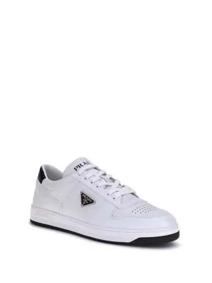Prada Leather Lace-up Sneakers - White