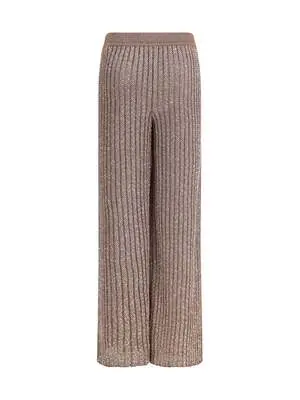 Missoni Tailored Pants In Lamé Viscose With Sequins