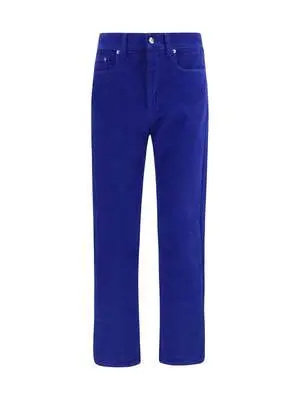 Versace Straight-leg Corduroy Pants - Blue