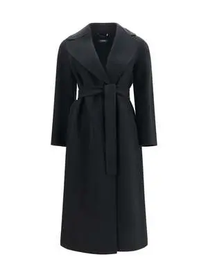 Max Mara S Poldo Virgin Wool Coat - Black