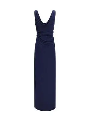 Versace Long Dress In Soft Viscose Jersey