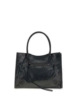 Balenciaga Small Le City Tote Bag - Black