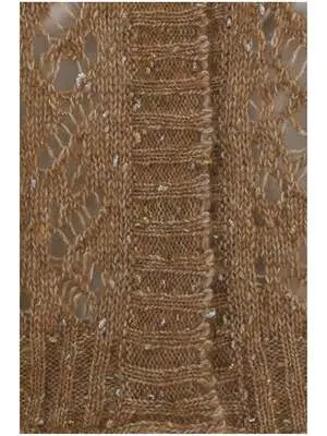 Max Mara Quarto" Alpaca Blend Openwork Cardigan