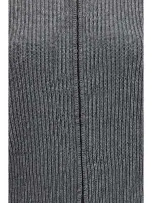 Max Mara Carnet Ribbed Cardigan - Gray