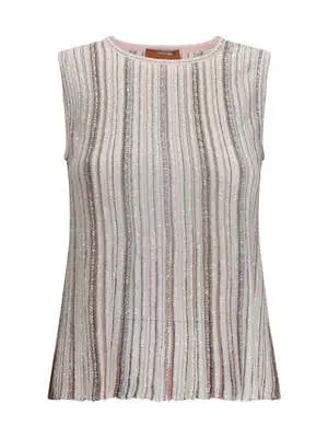 Missoni Sleeveless Ribbed Sequin Top - Multicolor