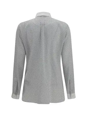 TOM FORD Diamond Print Silk Crêpe De Chine Shirt - Multicolor