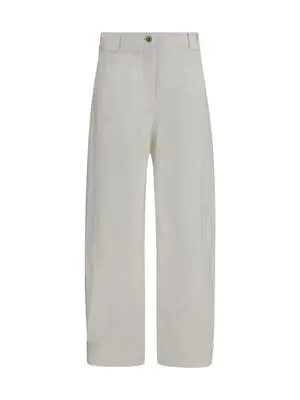Max Mara Adorni Cropped Pants - White