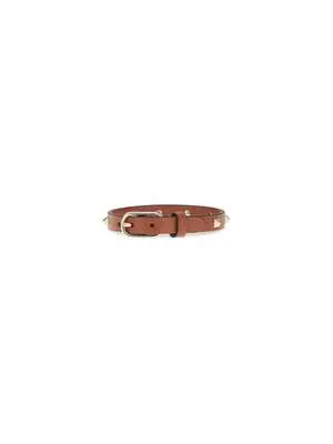 Valentino Garavani Rockstud Leather Bracelet - Brown