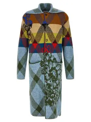 Dries Van Noten Patchwork Intarsia Cardigan - Multicolor