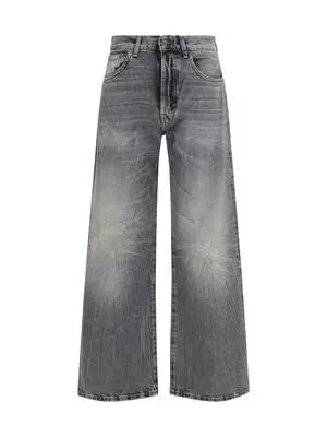 Acne Studios 2021f Wide-leg Jeans - Gray