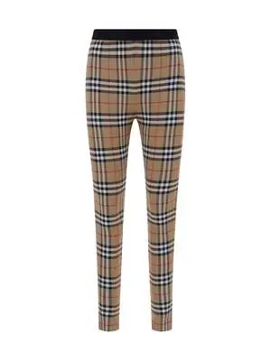 Burberry Archive Check Leggings - Brown