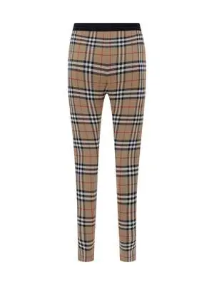 Burberry Archive Check Leggings - Brown