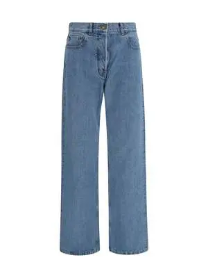 Thom Browne Light Wash Bottoms For Women