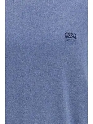 Loewe Cotton And Cashmere Sweater - Blue