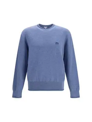 Loewe Cotton And Cashmere Sweater - Blue