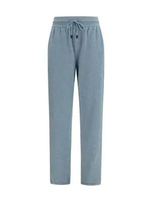 Loro Piana Merano Pants In Baby Cashmere - Blue