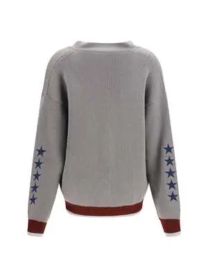 Off-White College Varsity Knit Cardigan - Gray
