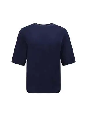 Loro Piana Loro Piana Men Tremezzo Cotton T-Shirt Blue