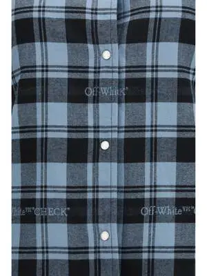 Off-White Check Flannel Padded Overshirt