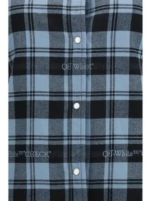 Off-White Check Flannel Padded Overshirt
