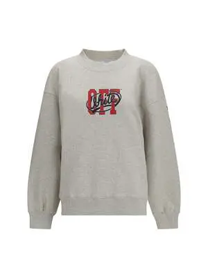 Off-White Off College Crewneck Sweatshirt - Gray
