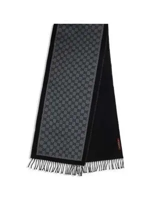 Gucci Gg Jacquard Wool Scarf