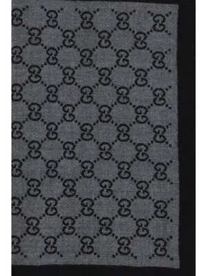 Gucci Gg Jacquard Wool Scarf