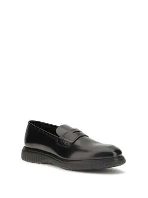 FERRAGAMO Brushed Calfskin Loafers