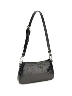 VIVIENNE WESTWOOD Tasha Mini Croc Shoulder Bag - Black