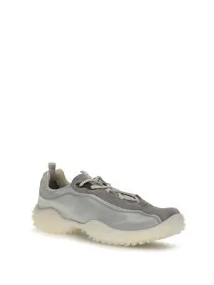 Miu Miu Bubble Sneakers In Technical Fabric And Suede - Gray