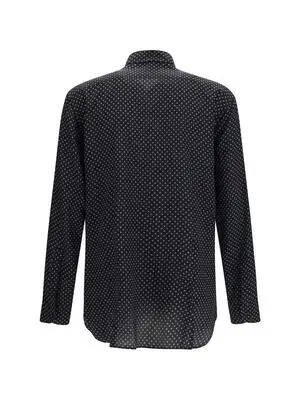 TOM FORD Silk Crêpe De Chine Polka-dot Shirt - Black