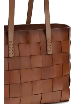 Dragon Diffusion Handwoven Leather Tote Bag