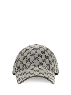 Gucci Gg Cotton Canvas Baseball Hat - Gray