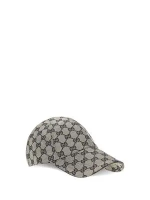 Gucci Gg Cotton Canvas Baseball Hat - Gray
