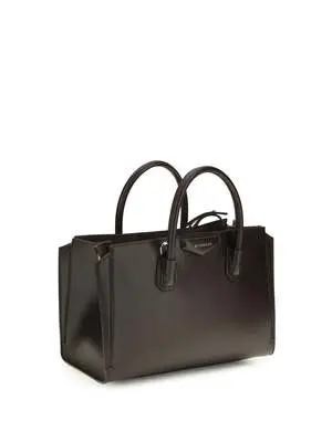 Givenchy Small Antigona Catchall Glossy Grained Leather Handbag - Brown