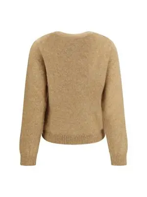 GANNI Alpaca Graphic Crewneck Sweater