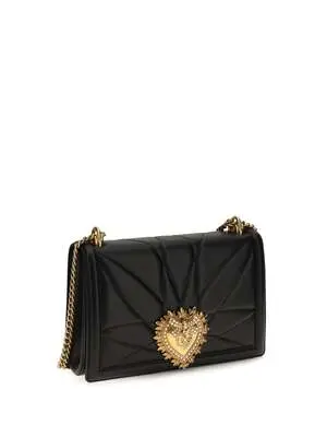 Dolce & Gabbana Large Devotion Shoulder Bag - Black