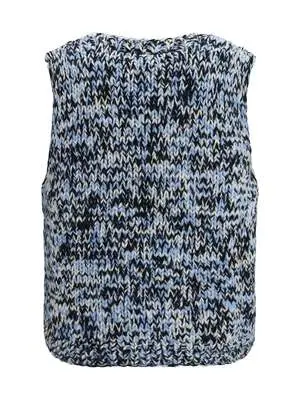 GANNI Wool Cherry Vest