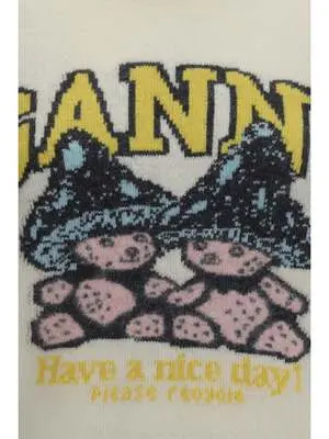 GANNI Isoli Teddy Forest Sweatshirt - Multicolor
