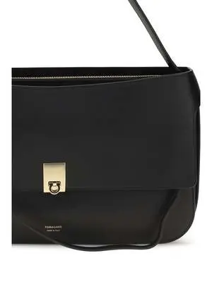 FERRAGAMO Cara Small Shoulder Bag - Black