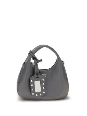 GANNI Mini Studded Hobo Handbag