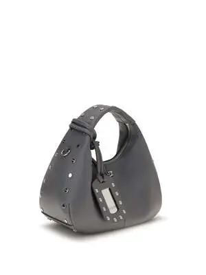 GANNI Mini Studded Hobo Handbag